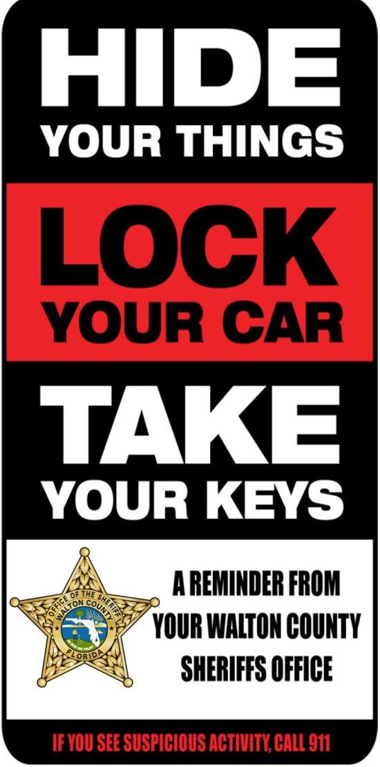 30a TV News The premise is simple: HIDE your things, LOCK your car and ...