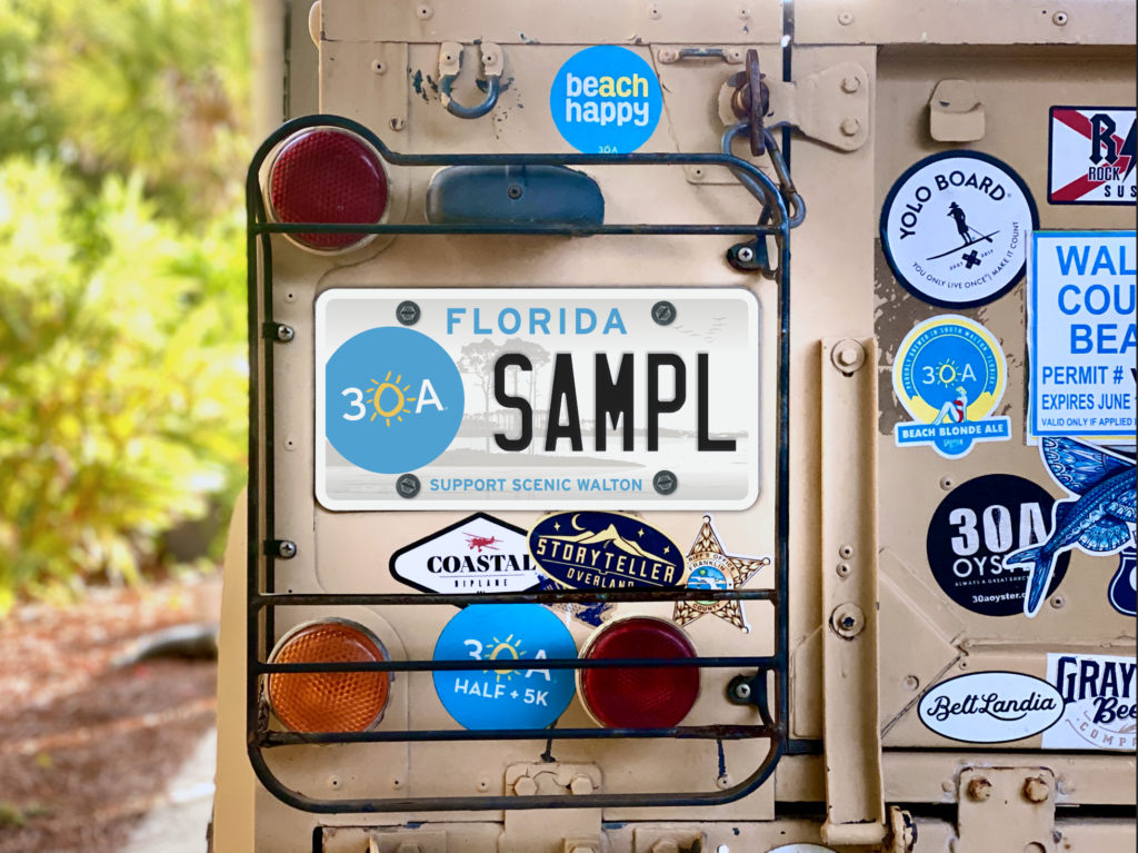 30a TV News Florida’s “30A” License Plate to Help Keep Walton County Scenic