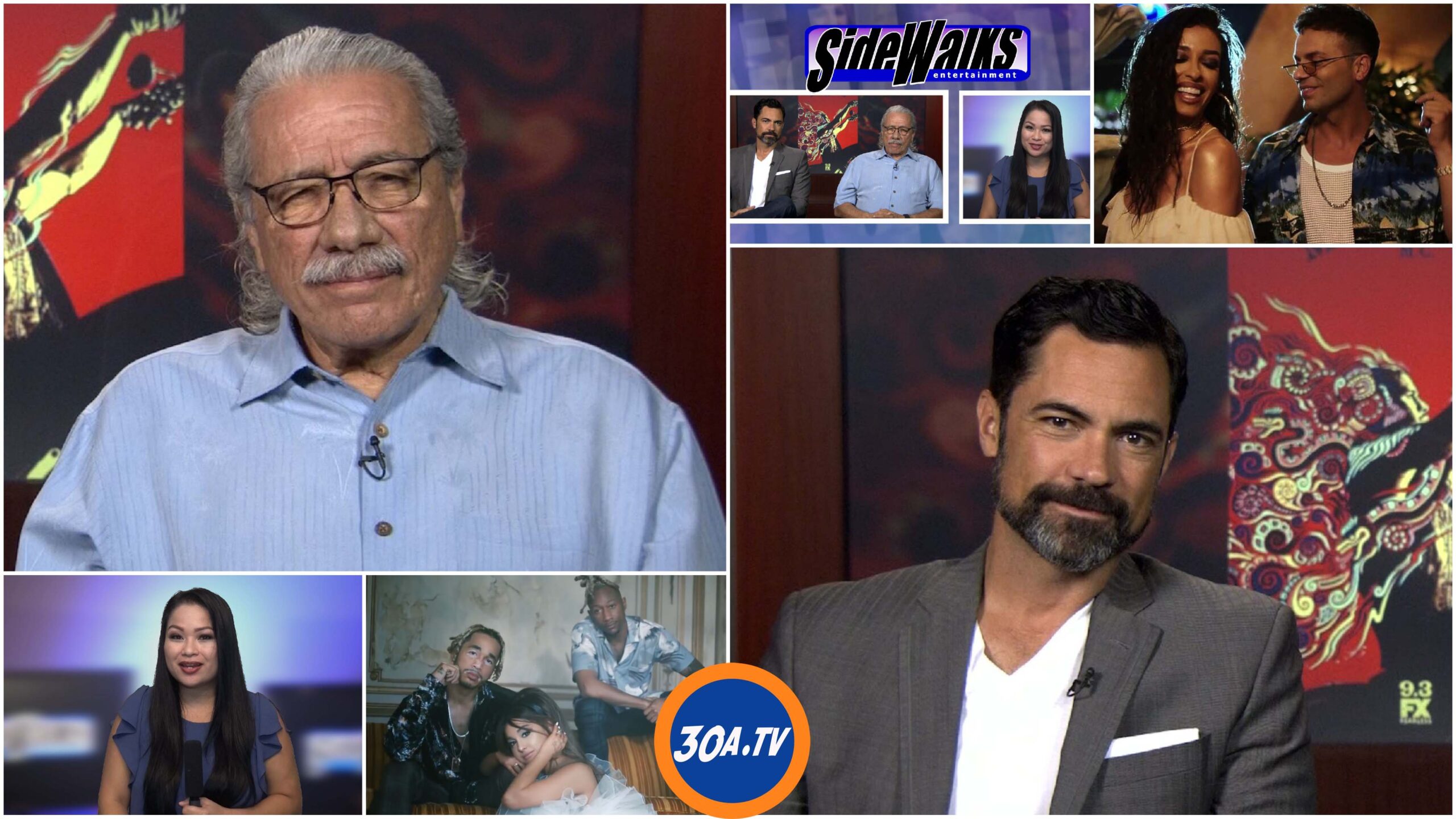 Sidewalks on 30A TV Interview with Danny Pino and Edward James Olmos ...