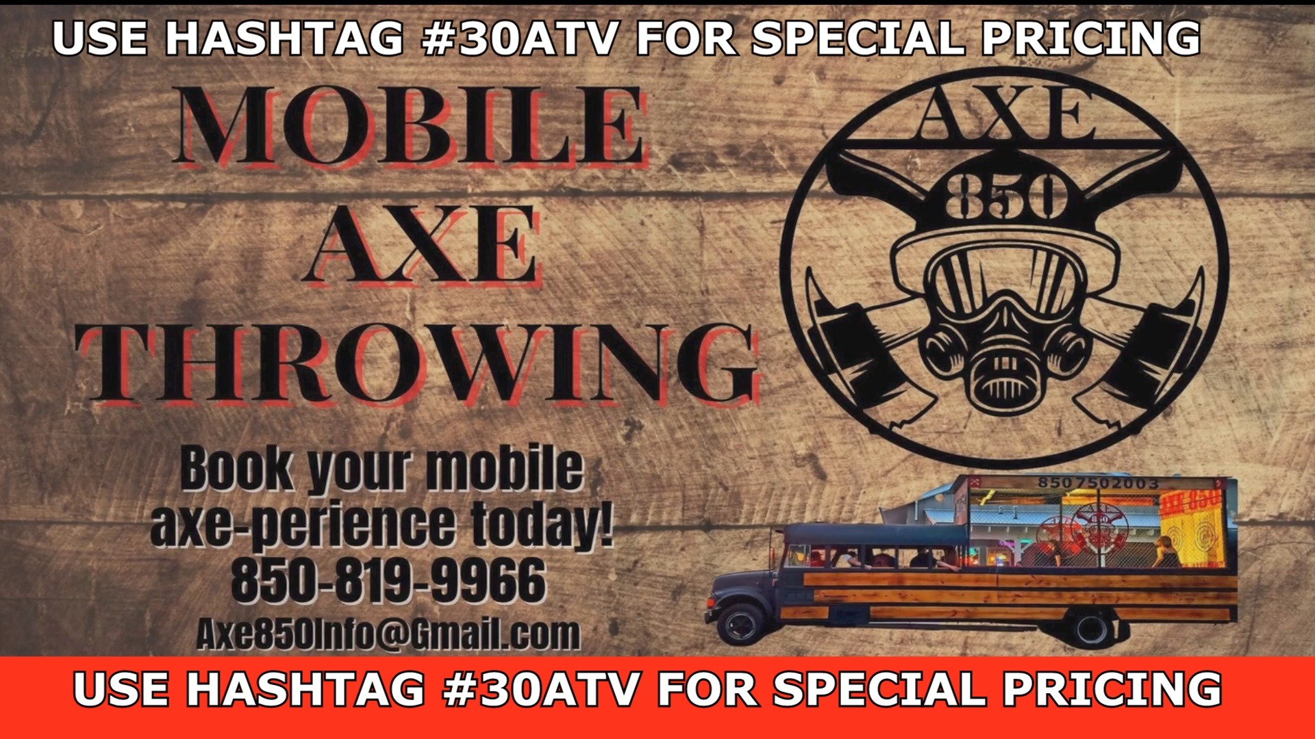 Axe 850 Mobile Axe Throwing AxEperience Commercial | TV | ROKU | Fire ...